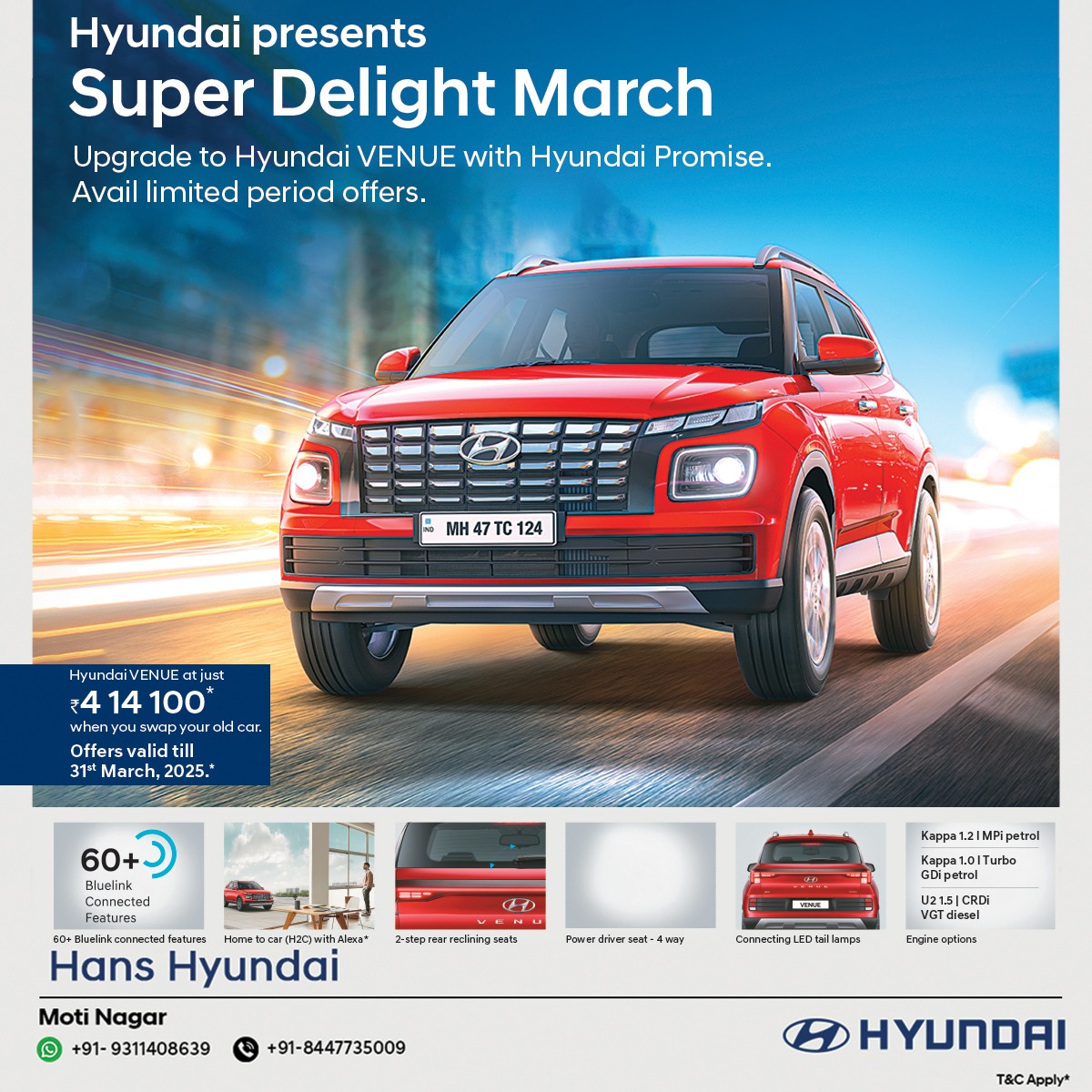 Save Big With Hyundai Venue Offer at Hans Hyundai!